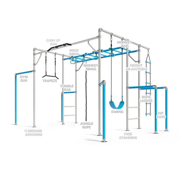 Jungle Gyms UK – Kids Jungle Gyms - Growplay Monkey Bars UK