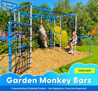 Monkey Bars | Metal Monkey Bars For Kids & Garden | Growplay UK